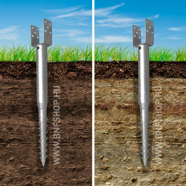 Talajcsavar U alak 120×900 mm - HUFBAU - bnfshop.hu