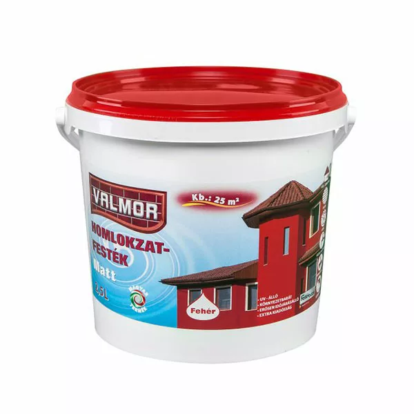 VALMOR Homlokzatfesték fehér 2,5 l - HUFBAU - bnfshop.hu